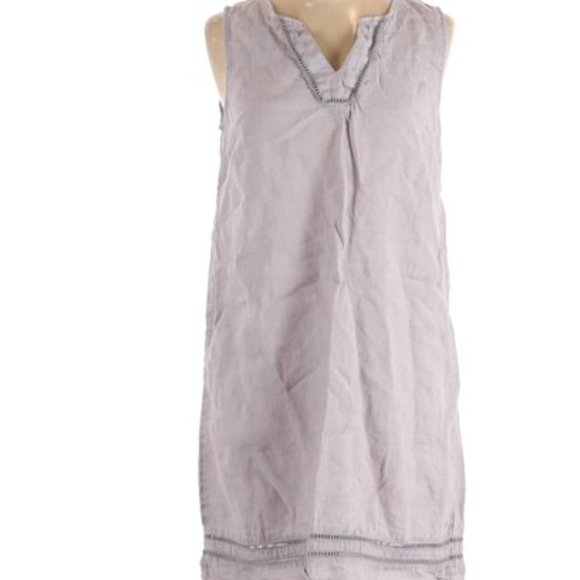 Sigrid Olsen | Dresses | Sigrid Olsen Gray Linen Sundress | Poshmark
